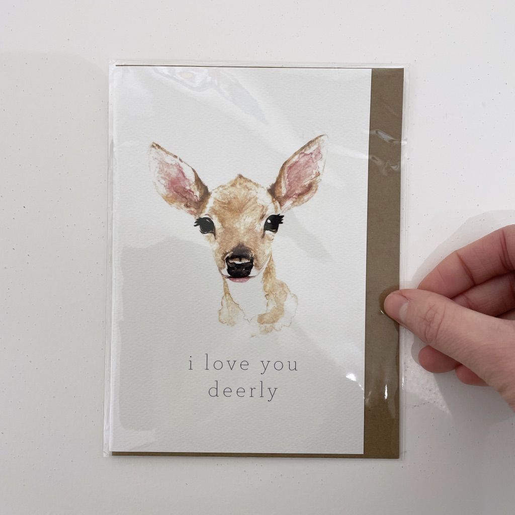 Deer Love Friendship Card Woodlands Gallery