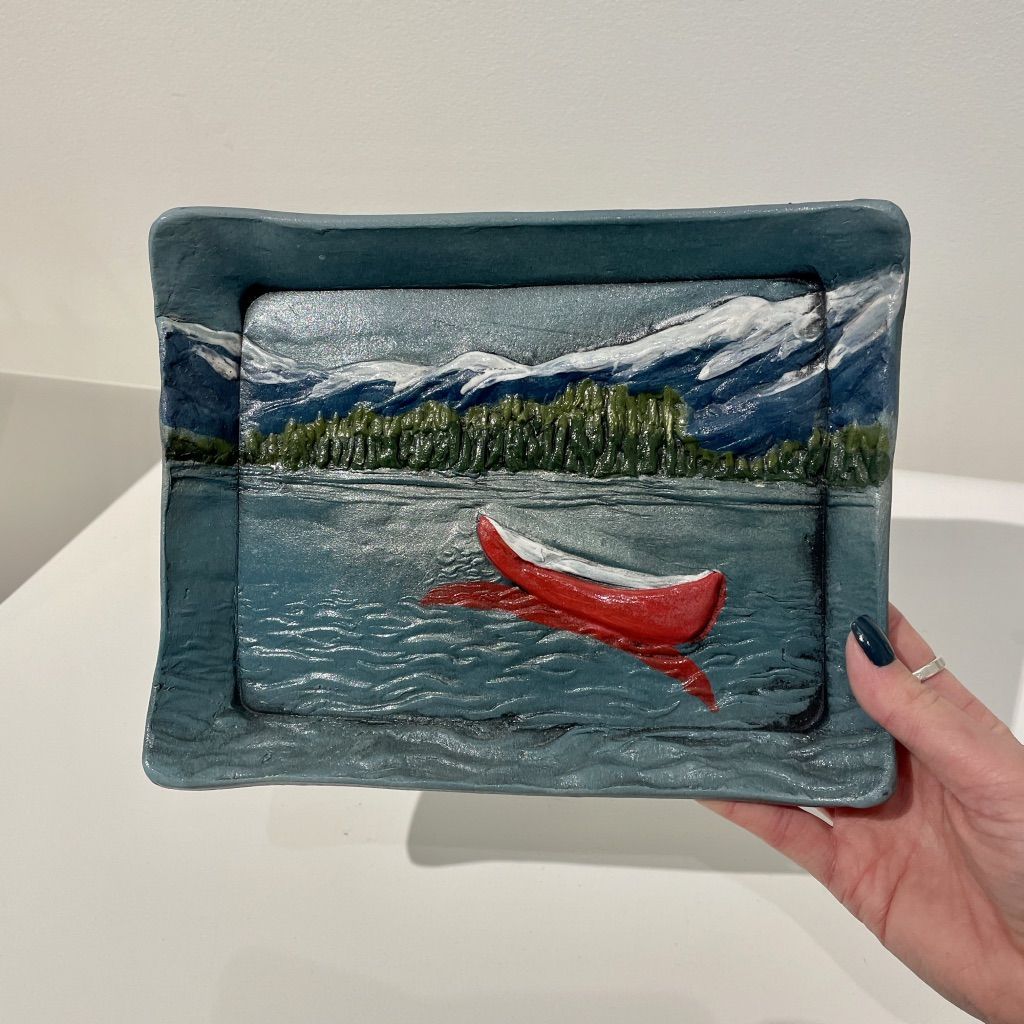 Small Canoe Plate – Woodlands Gallery